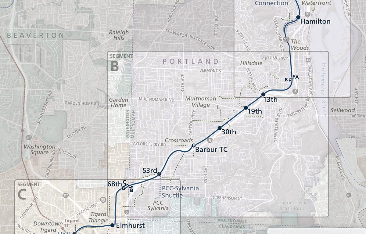 West Corridor Light Rail Map